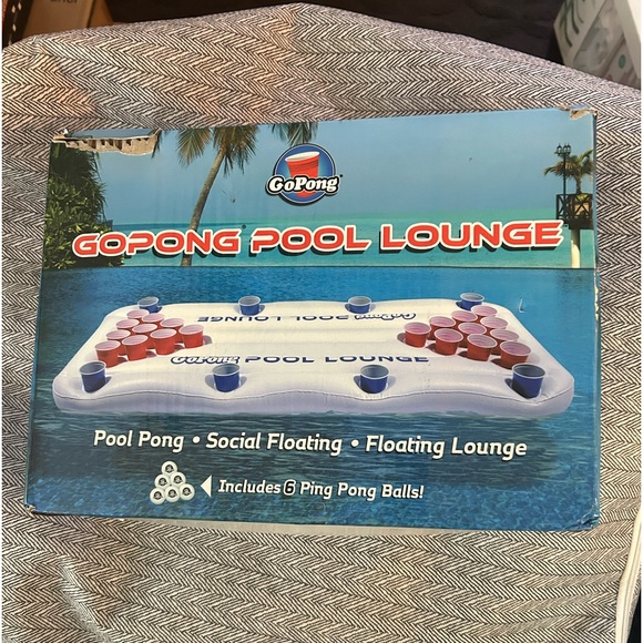 Games | White Gopong Pool Lounge Beer Pong Inflatable With Social ...